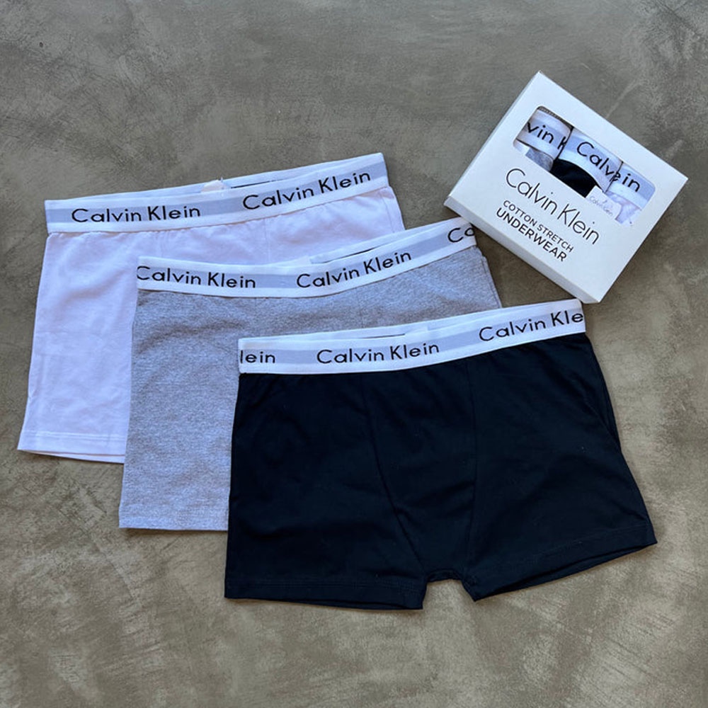 Kit 3 Cuecas Boxer Box Masculino 100% Algodão - MULTIMARCAS ...