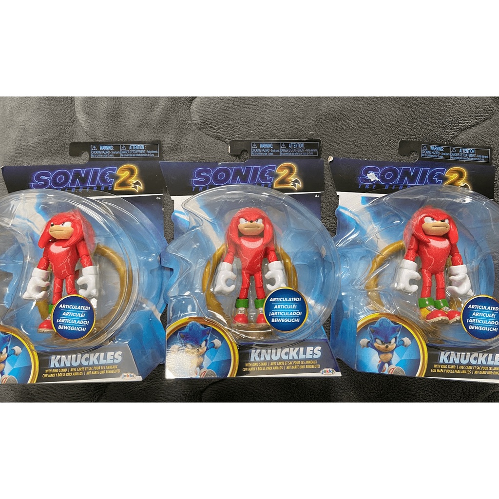 Bonecos do Filme Sonic 2 Knucles Original Lacrado Jakks Pacific ...