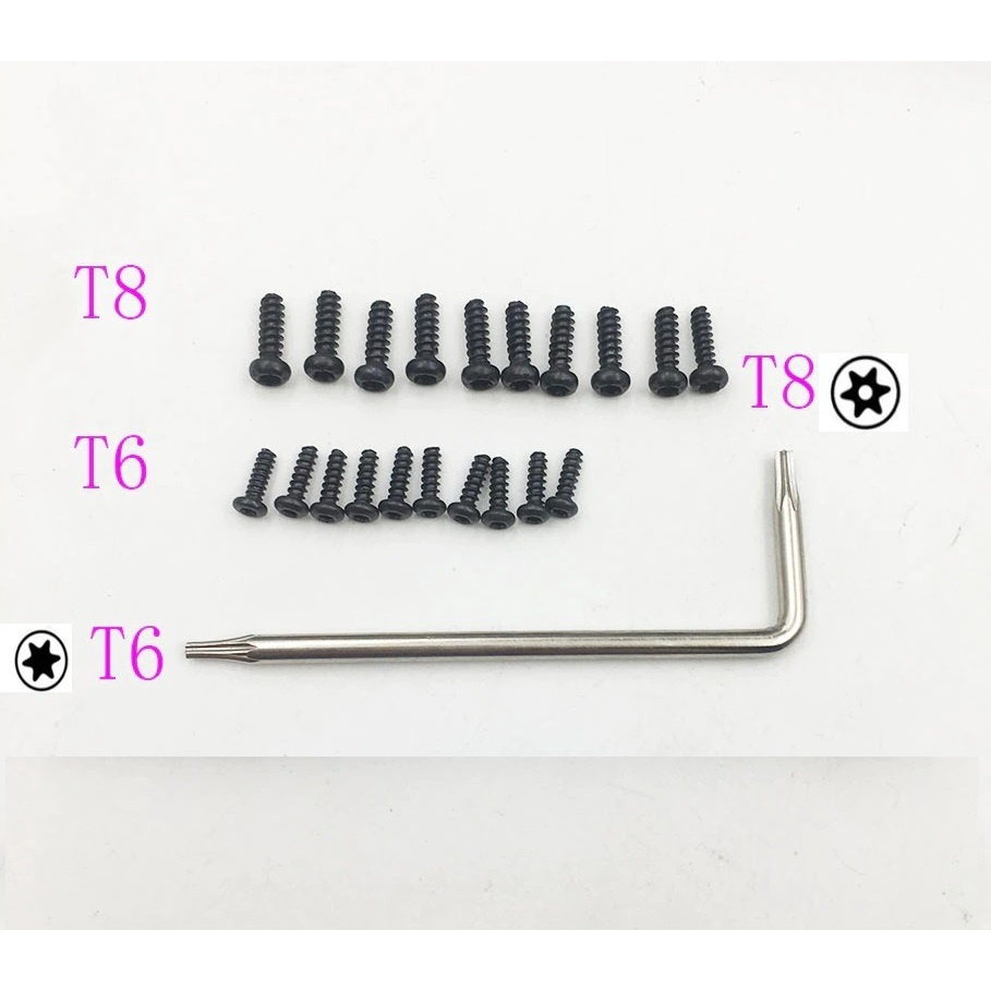 Chave Conjugada L Torx T6 T8 com Parafusos Para Controle do Xbox One ...