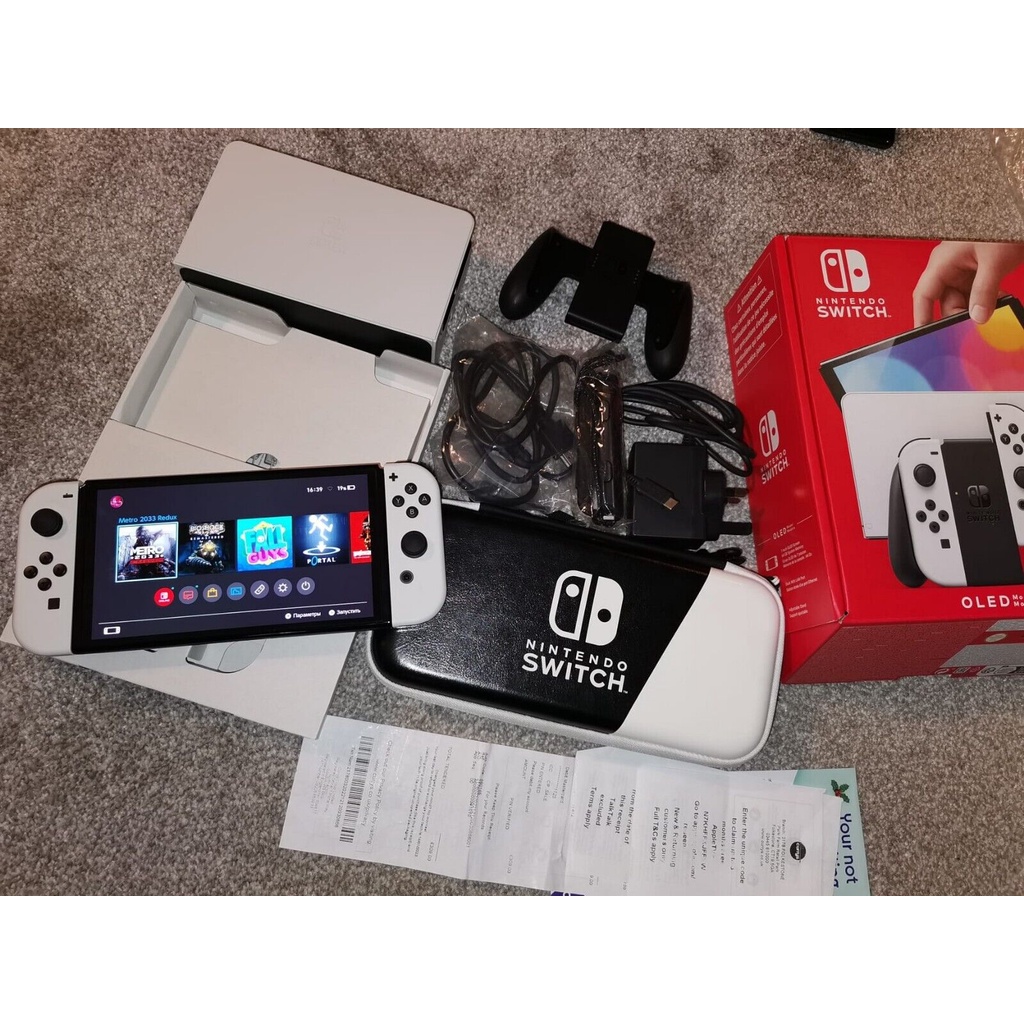 Nintendo Switch Oled Modelo HEG-001 Console Portátil - 64GB-Branco ...