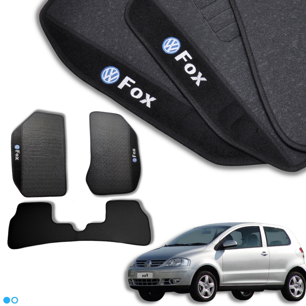 Jogo de Tapetes Automotivos Emborrachados para Fox 2003 2004 2005 2006 ...