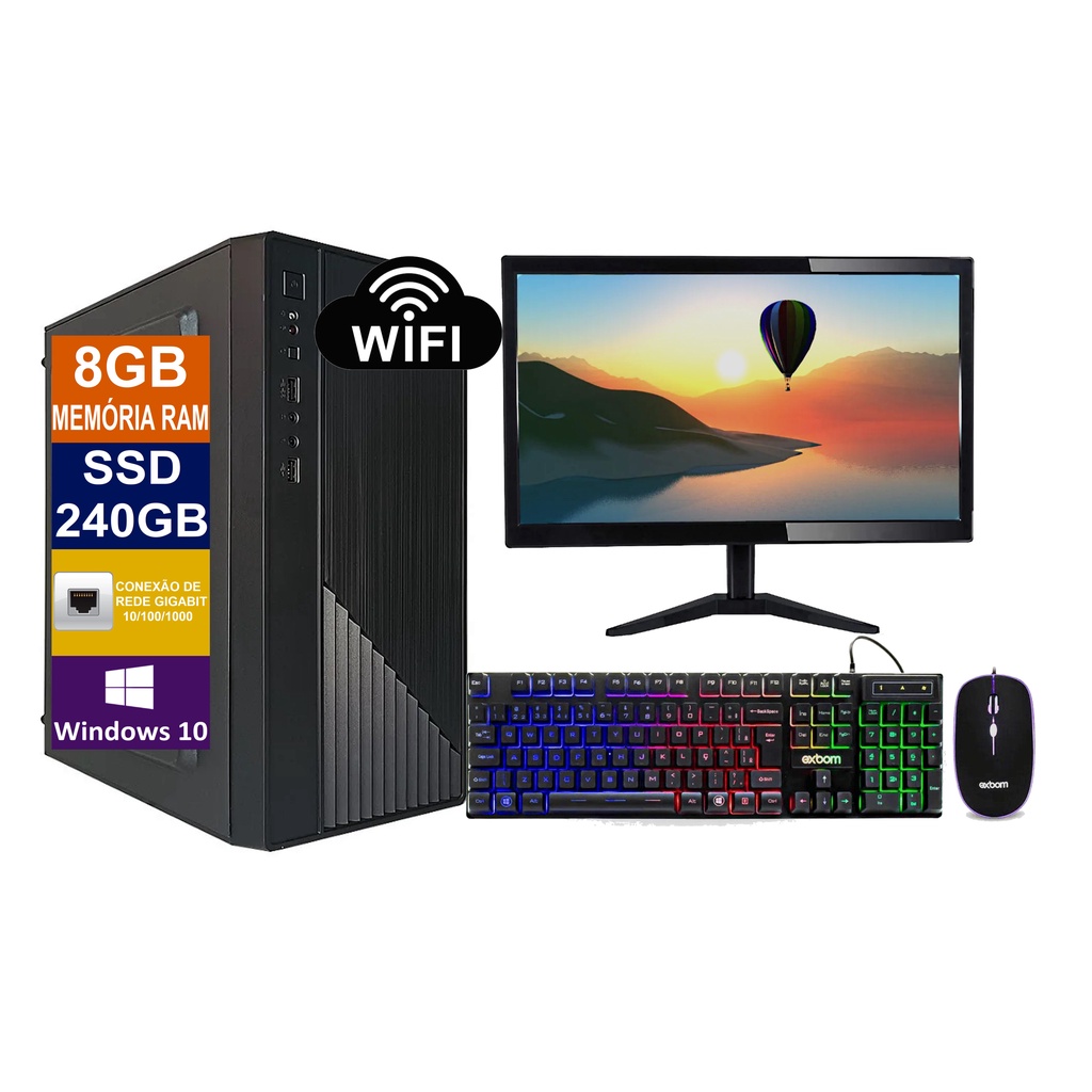 Computador Enifler Intel Core I3 10100, 8GB RAM, SSD 240GB, Op-2 ...