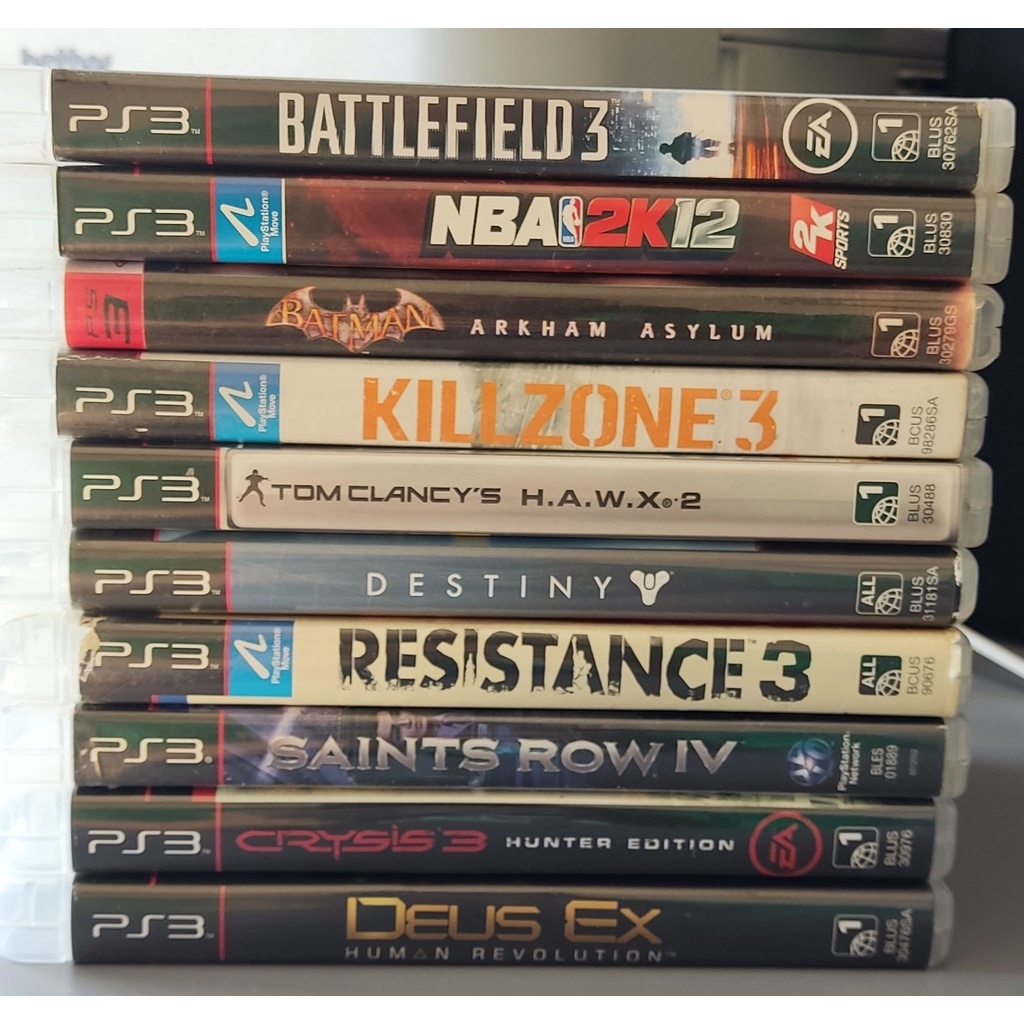 Lote com 10 Jogos de Playstation 3 Ps3 - Mídia Física Original ...