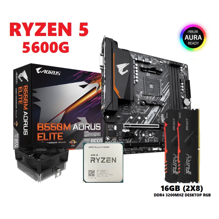 Kit - Pc Gamer Neologic - Nli82749, AMD Ryzen 5 5600G 16GB (radeon Vega 7 Integrado) SSD 240GB ...