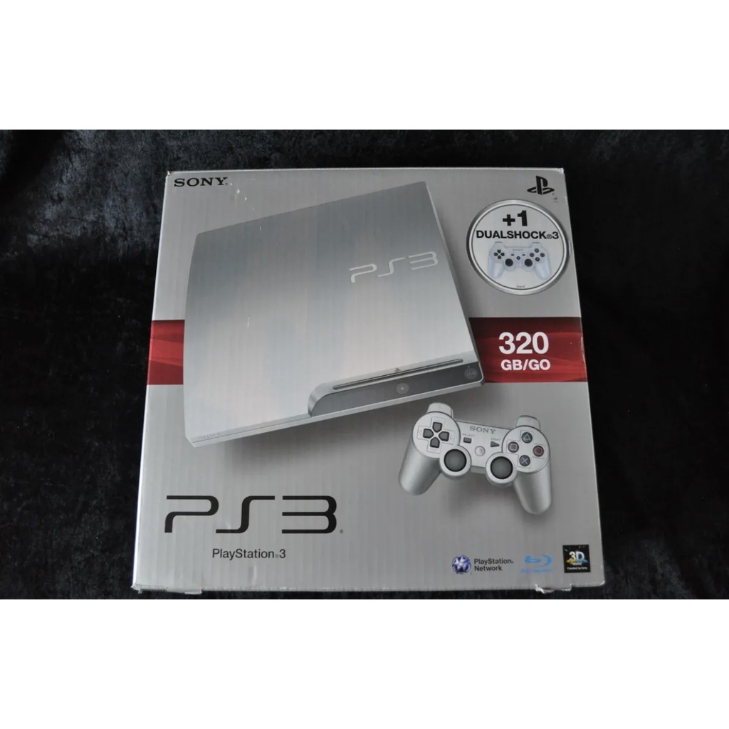 Playstation 3 PS3 Slim 320 GB Satin Silver Boxed Escorrega o Preco