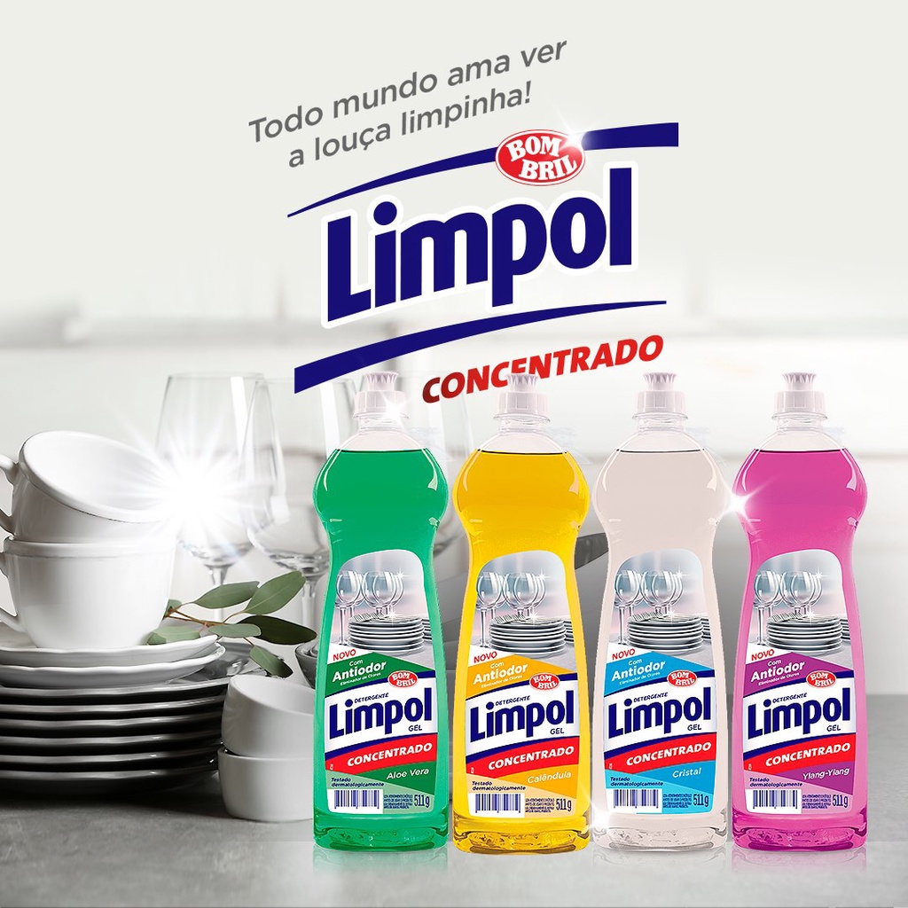 Limpol Detergente Concentrado - Bombril | Shopee Brasil