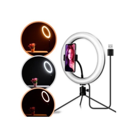RING LIGHT ILUMINADOR LED 6 POLEGADAS suporte ceular | Shopee Brasil