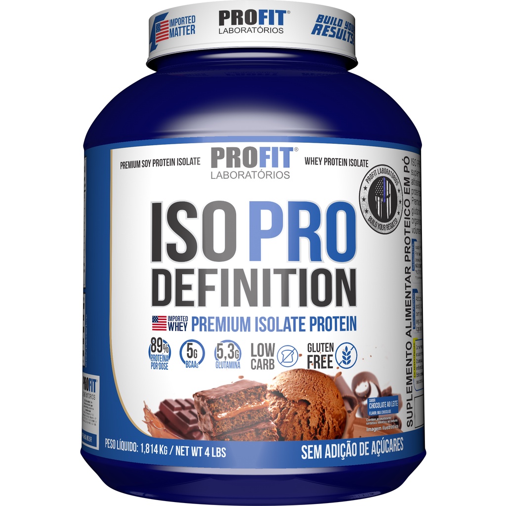 Whey Protein Iso Pro Definition Pote 1,8Kg - Profit Labs | Shopee Brasil
