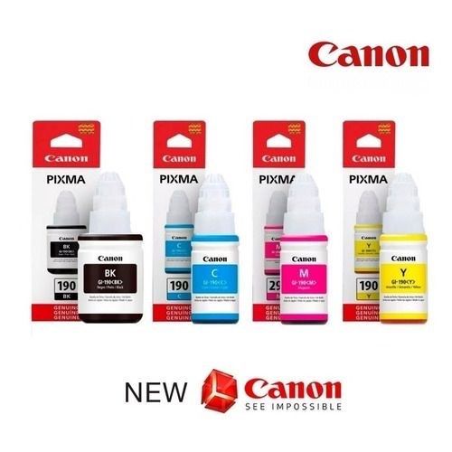 Kit 4 Tintas Canon Original Gl-190 para Impressora G2100 G1100 G3100 G3102 G4100,G3110 G3111 ...