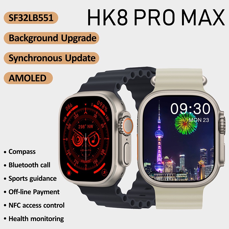 Relógio Ultra HK8 PRO MAX Smartwatch Inteligente Para Homens 2.02 ...