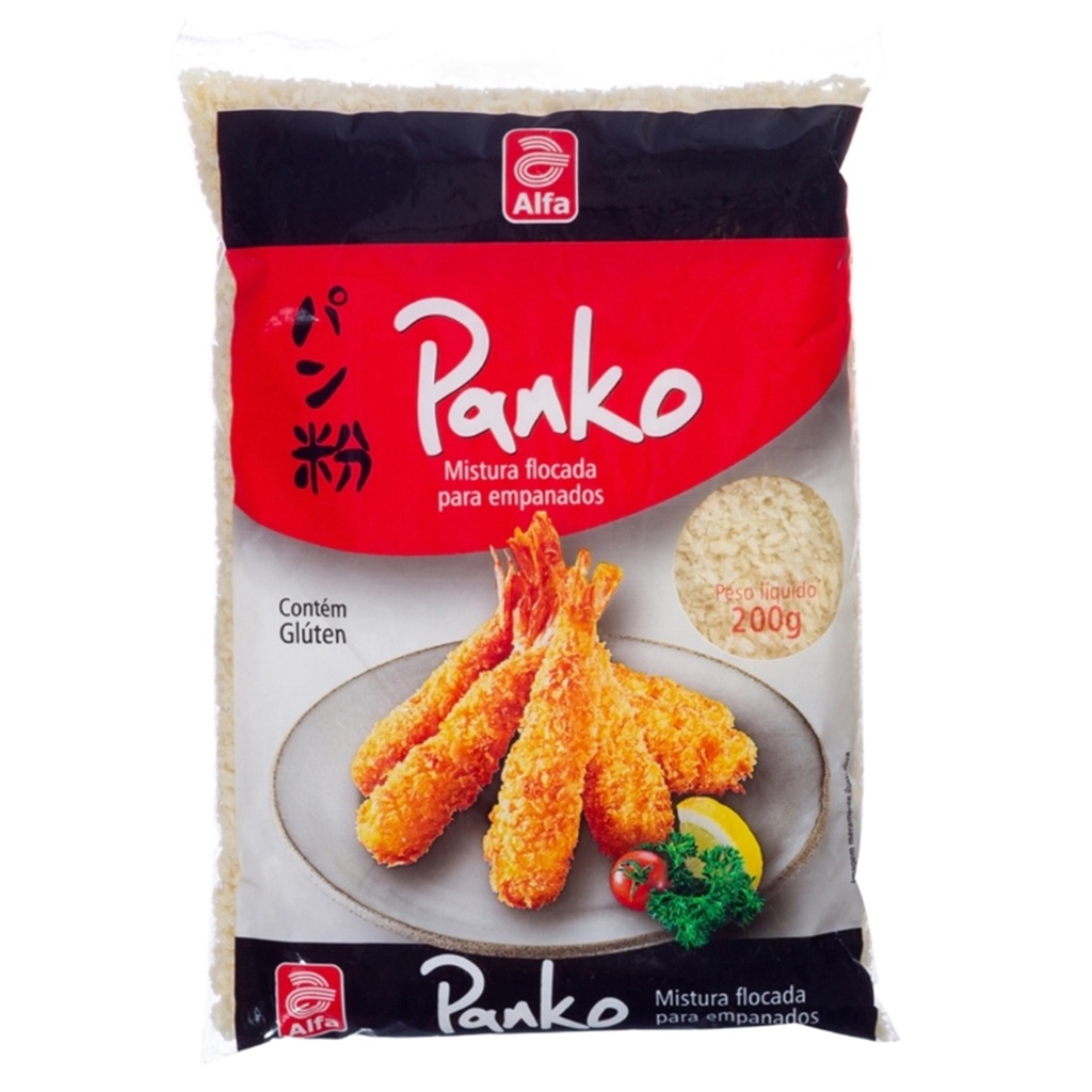 Farinha Para Empanar 1kg 200g Mistura Flocada Panko Alfa Shopee Brasil