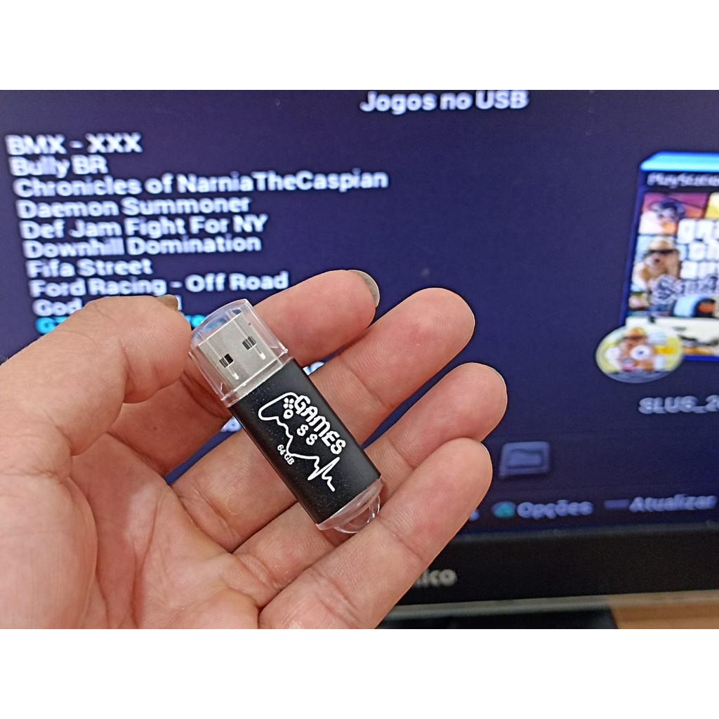 Pen Drive 64gb 22 Jogos Compativel Com Opl - Escolha Seus Jogos ...
