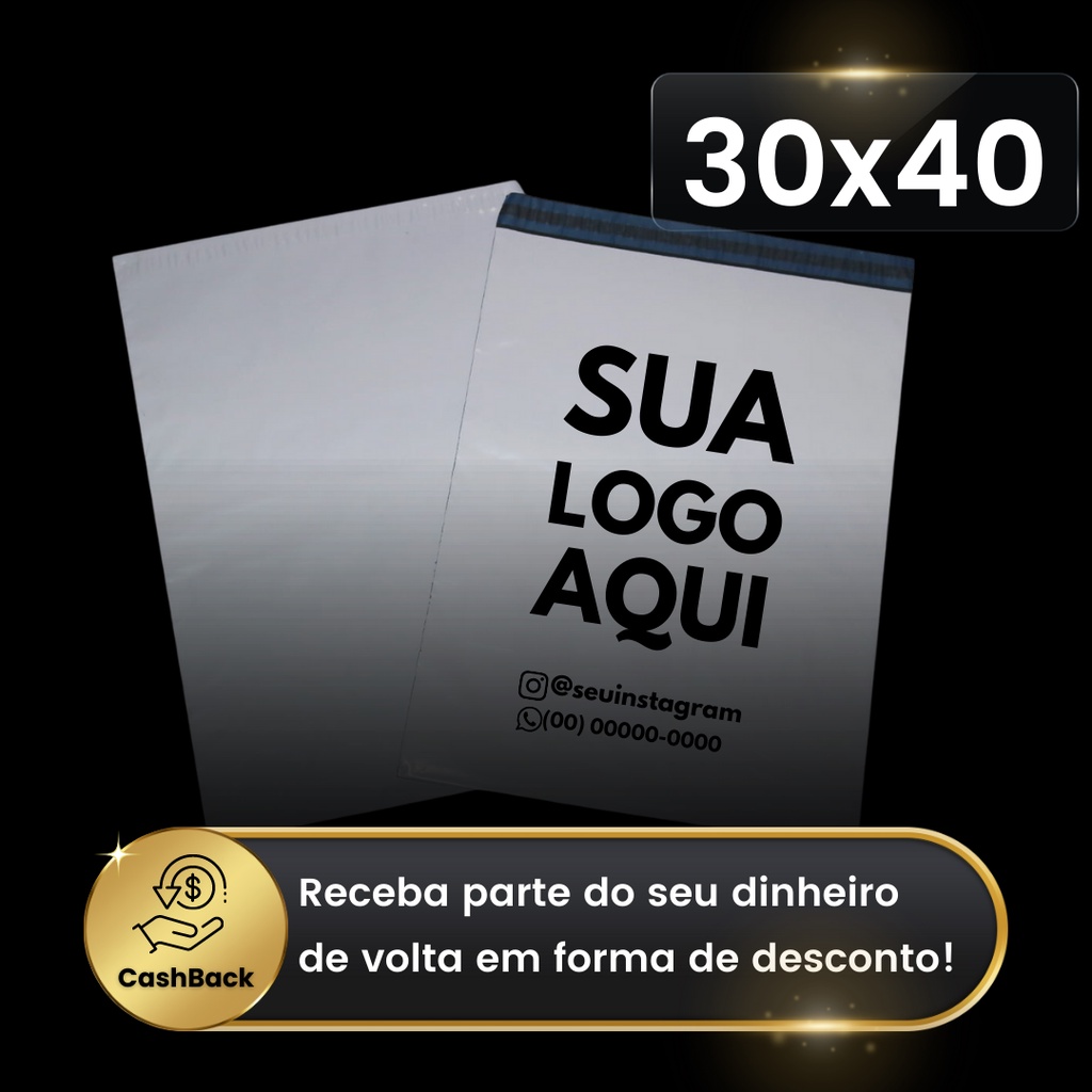 Envelopes de Segurança Personalizados M 30x40 Embalagem Inviolável Para ...