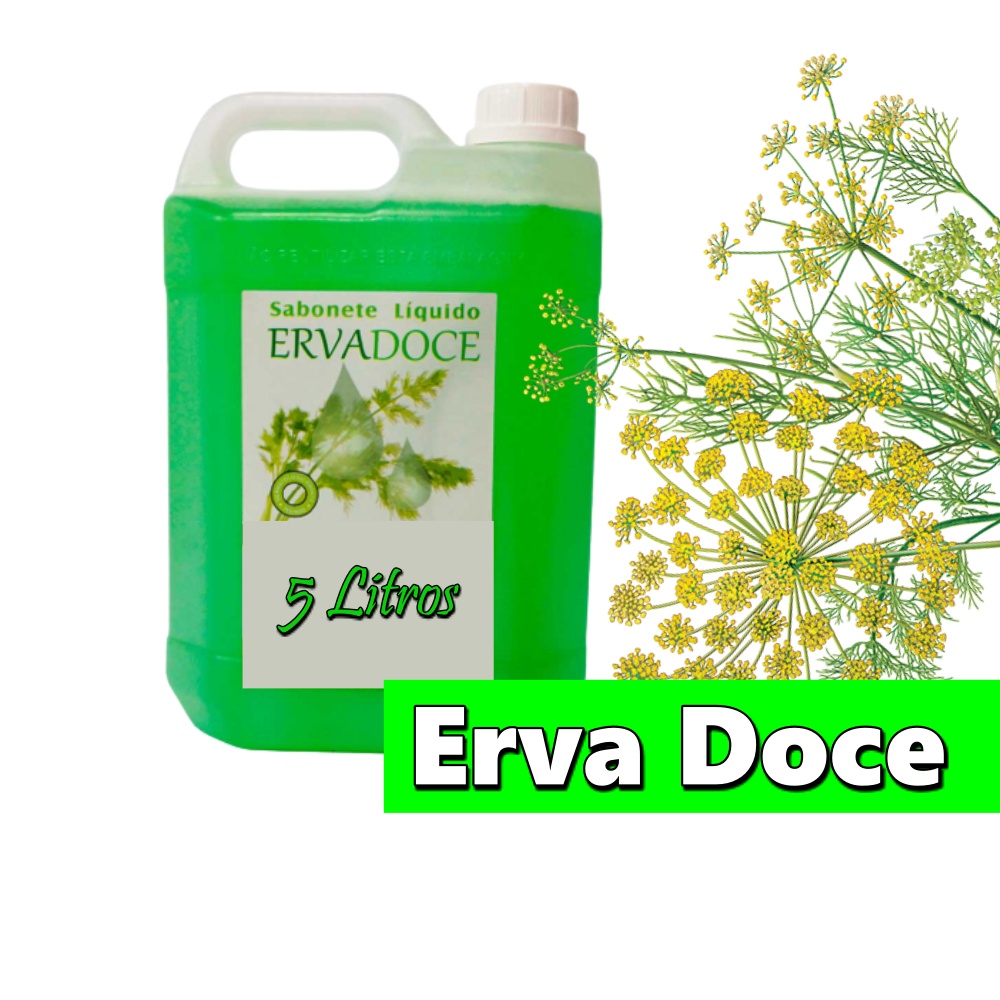 Sabonete Liquido erva doce 5 Litros | Shopee Brasil