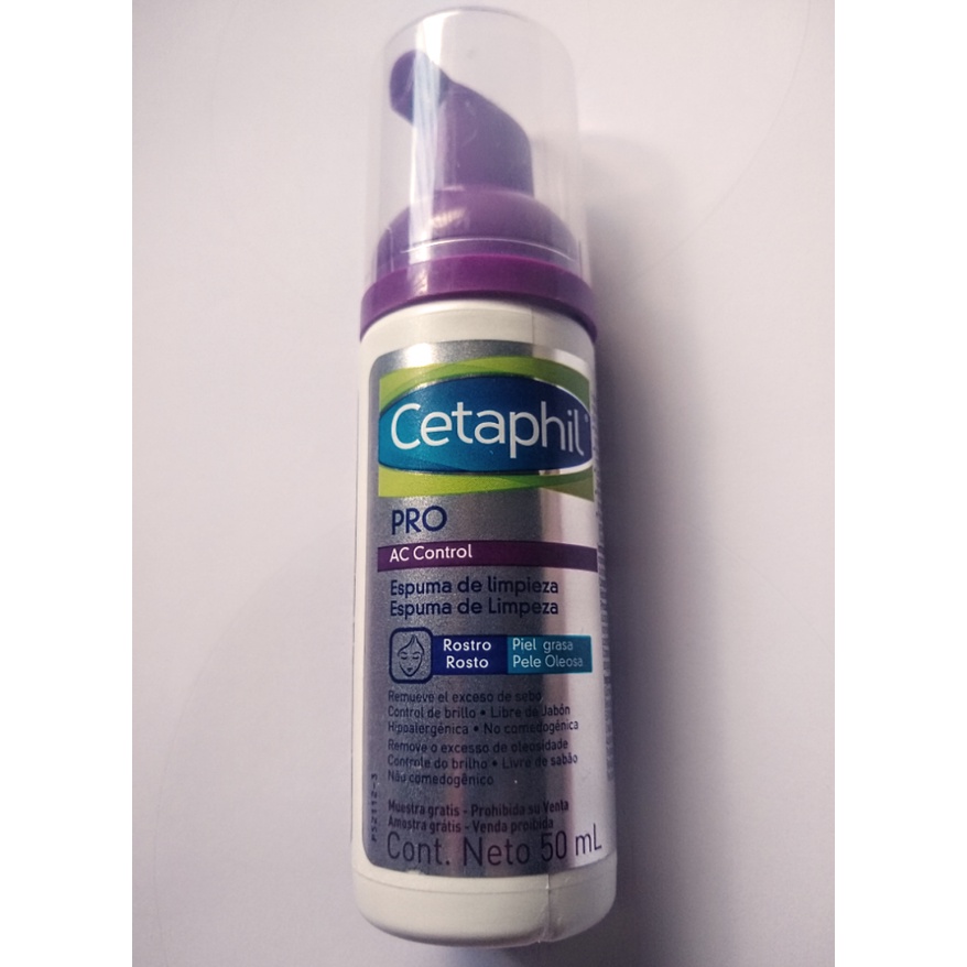 Cetaphil PRO AC Control - Espuma de Limpeza peles oleosas 50ml | Shopee ...