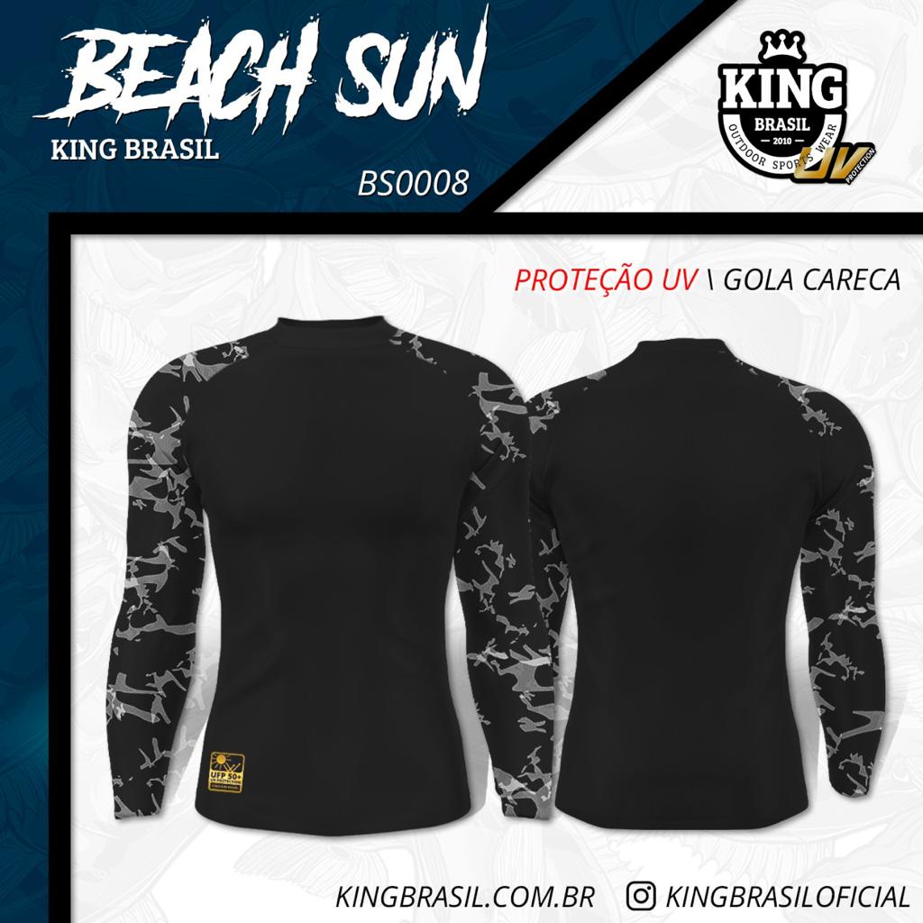 CAMISETA KING BRASIL BEACH SUN - PROTEÇÃO SOLAR UV50+ (bs0008 ...