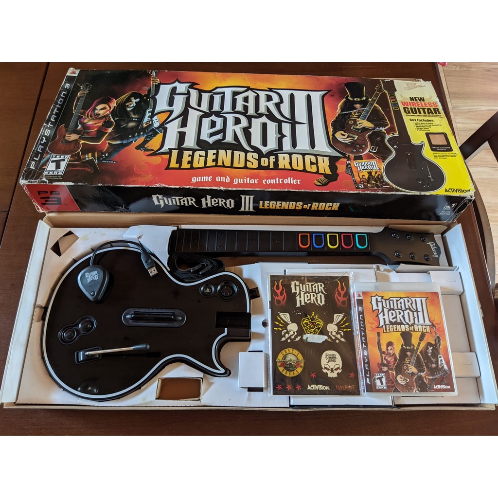 Guitarra Guitar Hero 3 PS3 Original Completa - Corre Que Ta Baratinho