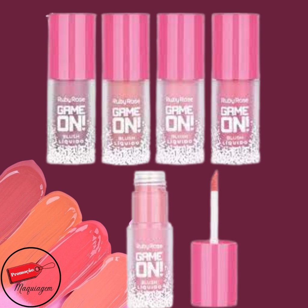 Blush Liquido Game On Ruby Rose | Shopee Brasil