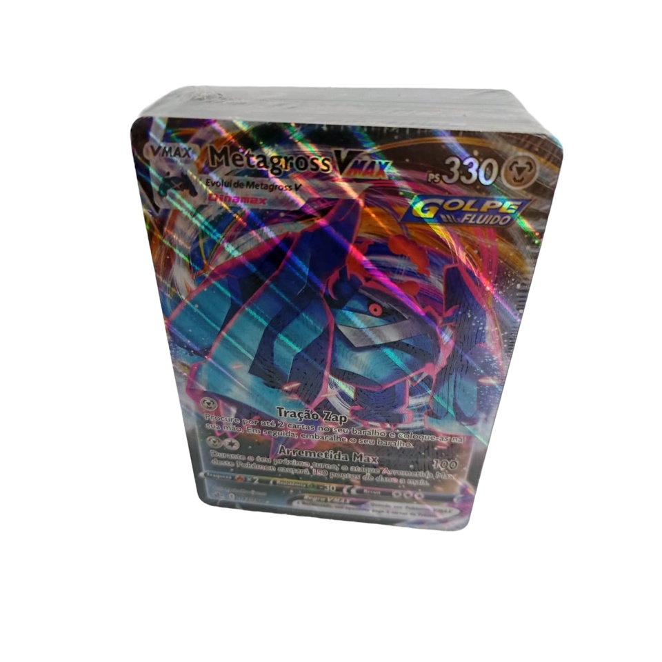Kit 55 Cartas Pokémon V Vmax Gx em português Brilhantes Holográficas ...