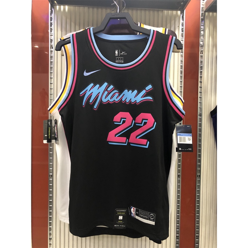 Camisa Masculina 2023NBA Miami Heat Jimmy Butler 2022 Preto Basquetebol ...