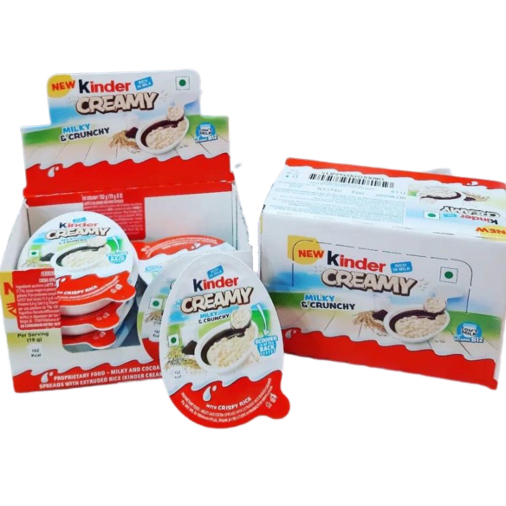 Kinder Creamy Chocolate - Ferrero - Cx c/ 8un - 19g/un - SUPER PROMOÇÃO ...