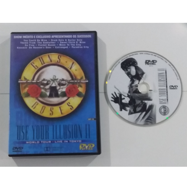 DVD Guns and Roses Use Your Illusion II -World Tour Live In Tokyo 1992 Colecionador Em Bom ...