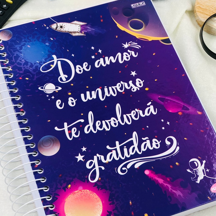 Caderno Escolar Universidade Kbom 20 Matérias Feminino 400 Folhas Capa ...