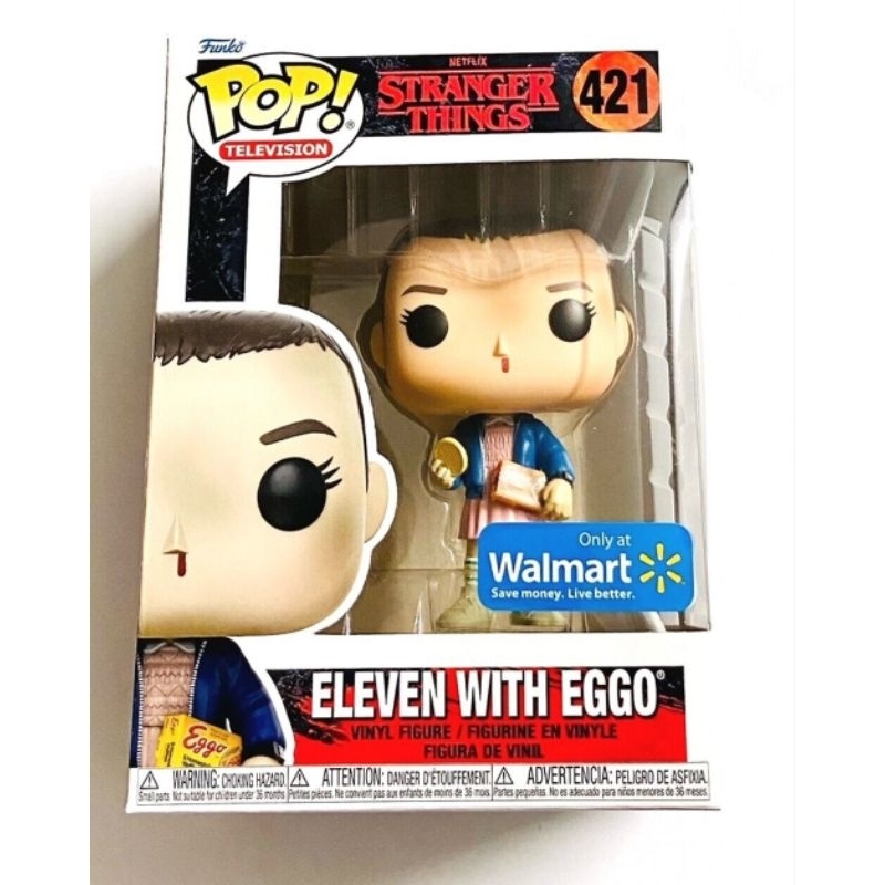 FUNKO POP STRANGER THINGS - ELEVEN WITH EGGOS WALMART 421 NOVO ORIGINAL ...