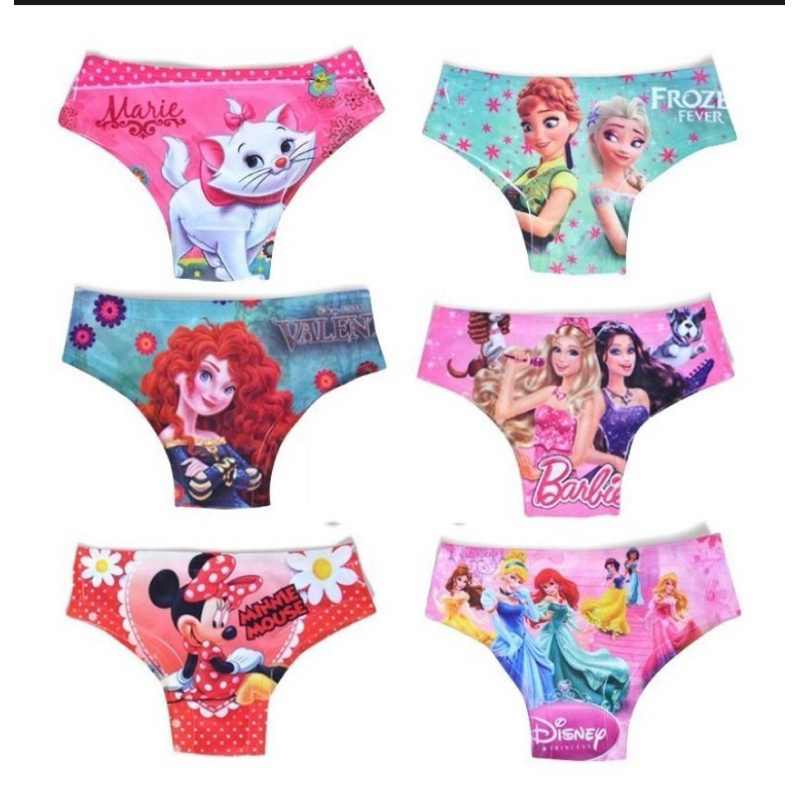 kit 10 calcinha infantil menina sublimada 3 a 4 anos | Shopee Brasil