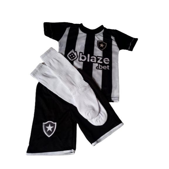 Conjunto Botafogo Infantil Camisa E Short CM OU SEM MEIA | Shopee Brasil