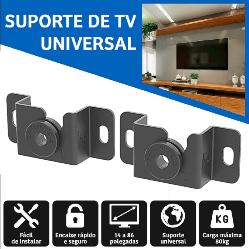 Suporte Tv Parede E Painel 10 A 71 Pol Fixo Resistente | Shopee Brasil