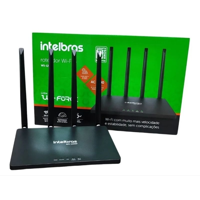 Roteador Wifi 5 Force W51200F Dual Band Ac1200 intelbras | Shopee Brasil