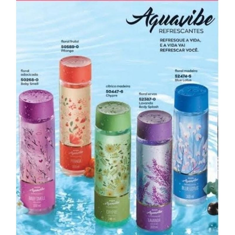 Body Splash Aquavibe Avon Refrescantes - 300ml | Shopee Brasil