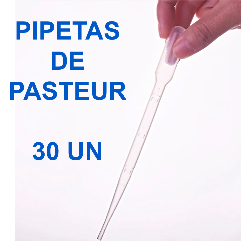 Pipeta de Pasteur plastica 3ML 30 Und graduada Conta Gotas | Shopee Brasil