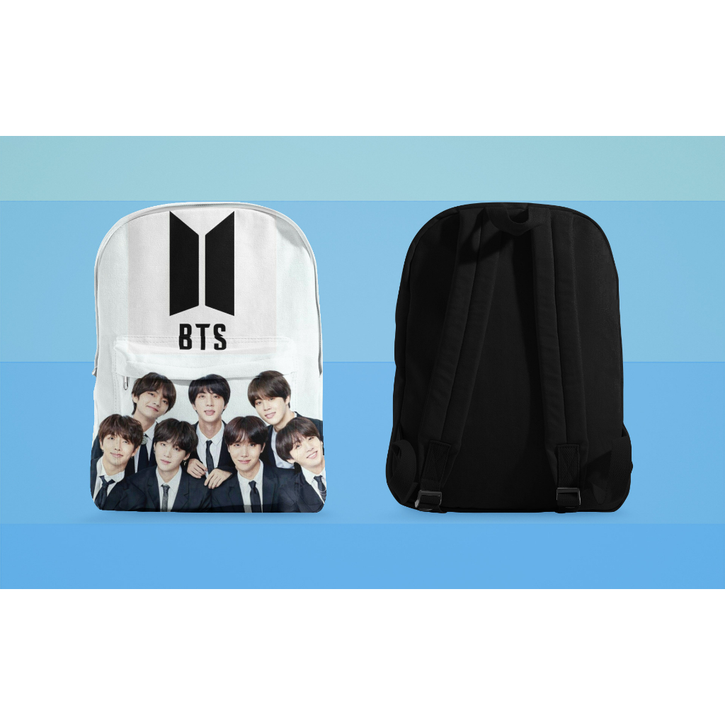 mochila escolar bolsa banda bts kpop unissex | Shopee Brasil