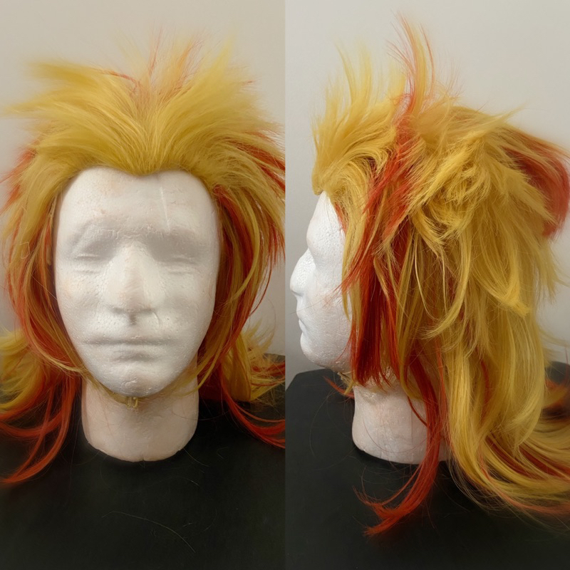 Peruca Rengoku Cosplay Anime Demon Slayer | Shopee Brasil