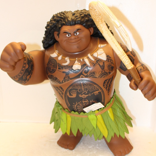 BONECO - DISNEY MOANA MAUI 40CM FALA CANTA MUSICA ORIGINAL (REF Y ...
