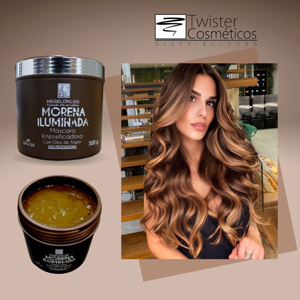 Mascara Matizadora Morena Iluminada 500g - Hegelon Liss | Shopee Brasil