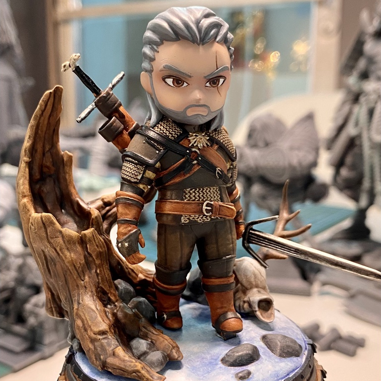 Geralt de Rivia Chibi - The Witcher | Shopee Brasil