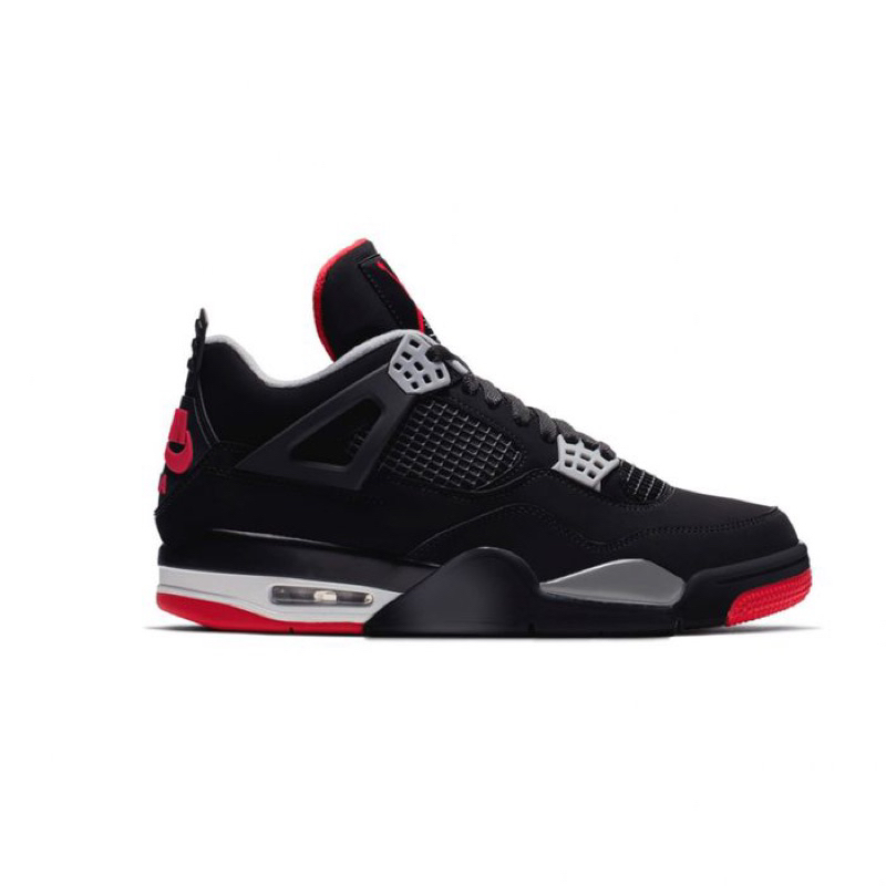 Bota Air Jordan 4 - Retro Bred | Shopee Brasil