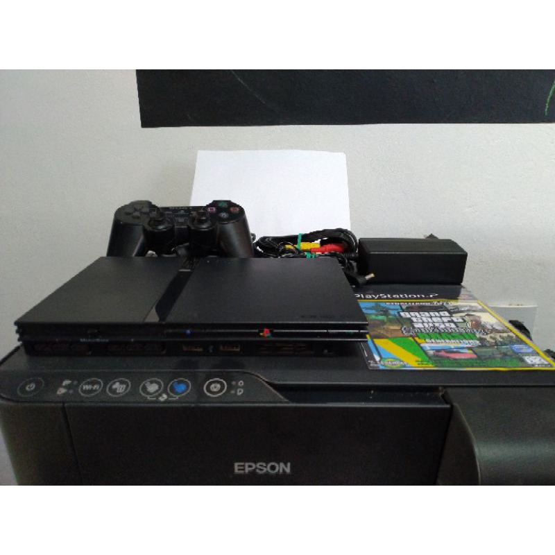 Playstation 2 slim Ps2 funcionando perfeitamente - Escorrega o Preço