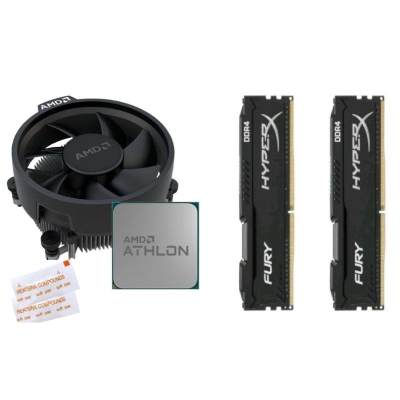 processador Athlon 3000G + 16 de ram Kingston Ddr4 2666Mhz | Shopee Brasil
