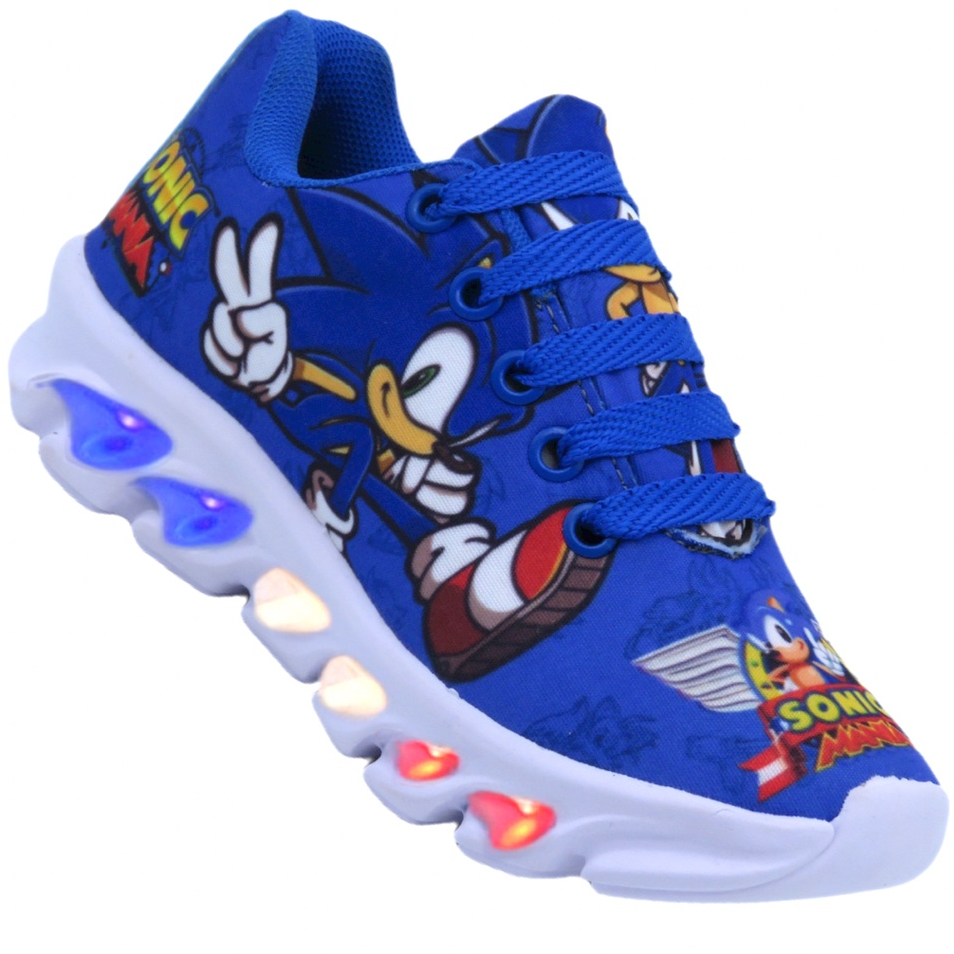 Tênis do Sonic Filme Edição Luxo, tênis infantil sonic 2 Filme vermelho ...