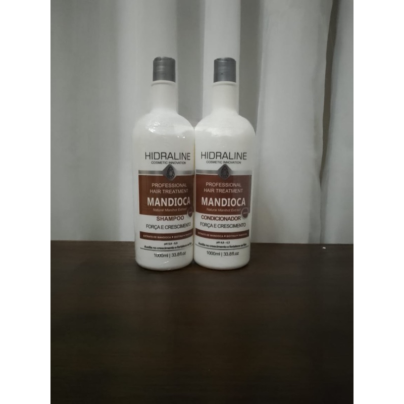 Shampoo Hidraline mandioca 1 lt + condicionador mandioca 1lt | Shopee ...
