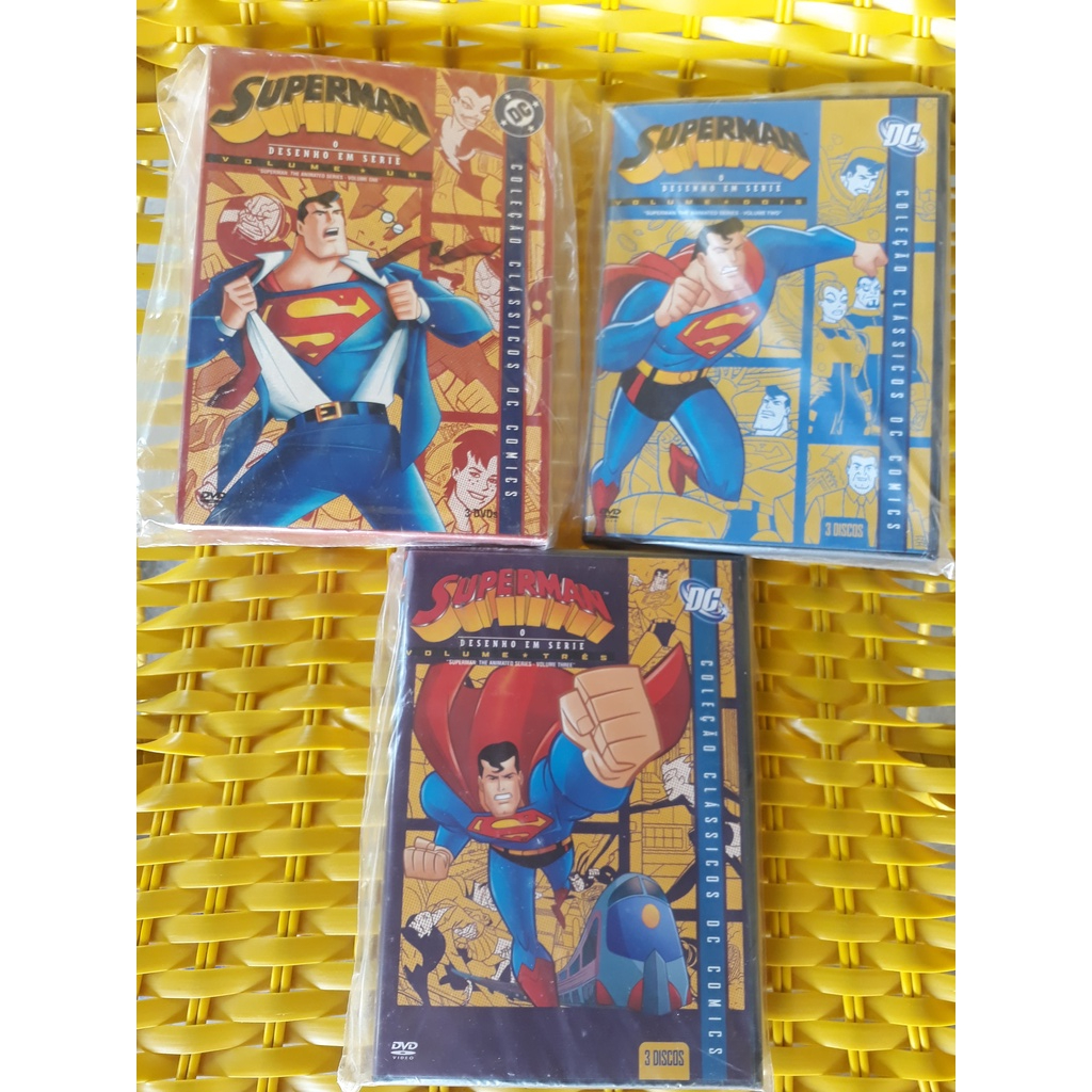 box DVD Superman: a serie animada com 3 temporadas e 9 discos original ...