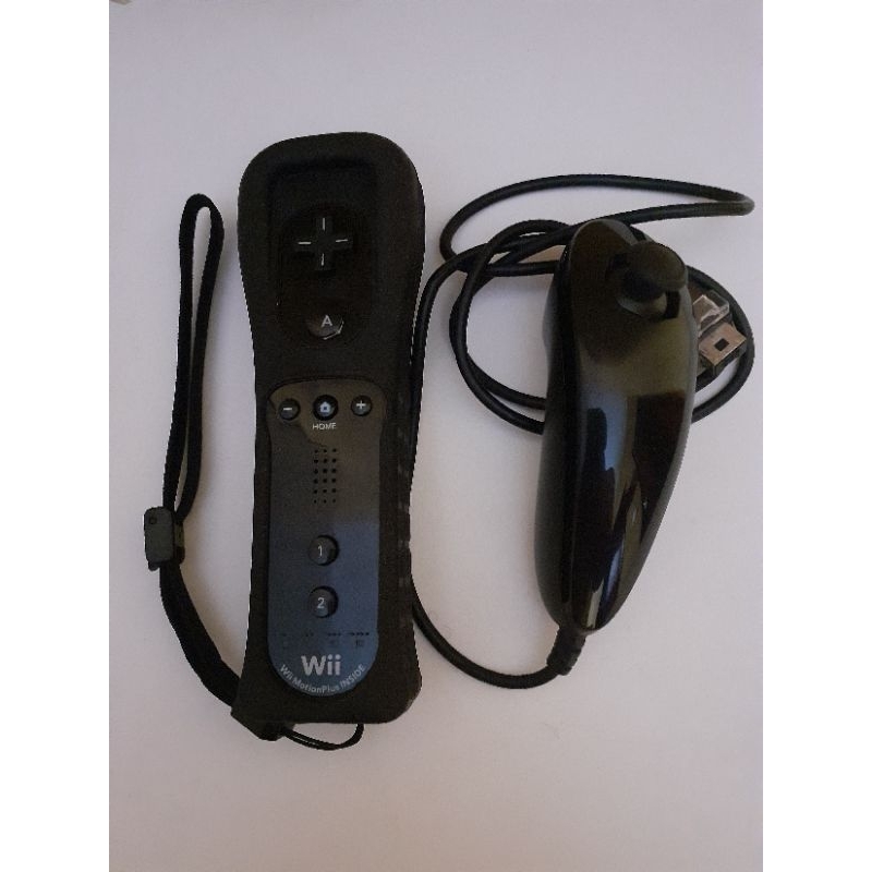 Controle Wii Remote Branco Original Motion Plus E Nunchuck - Escorrega ...