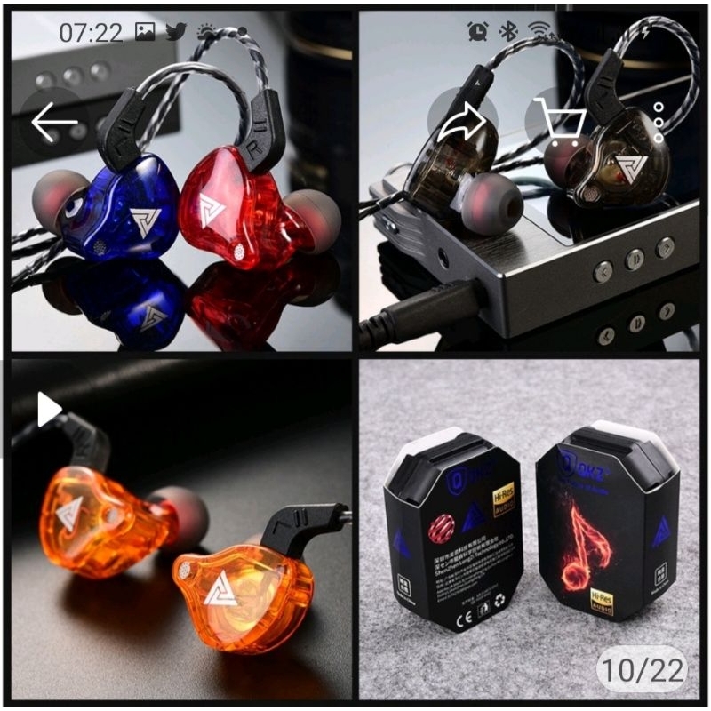 Fone de Ouvido Qkz Ak6 Original com Microfone/Retorno de Palco + Case ...