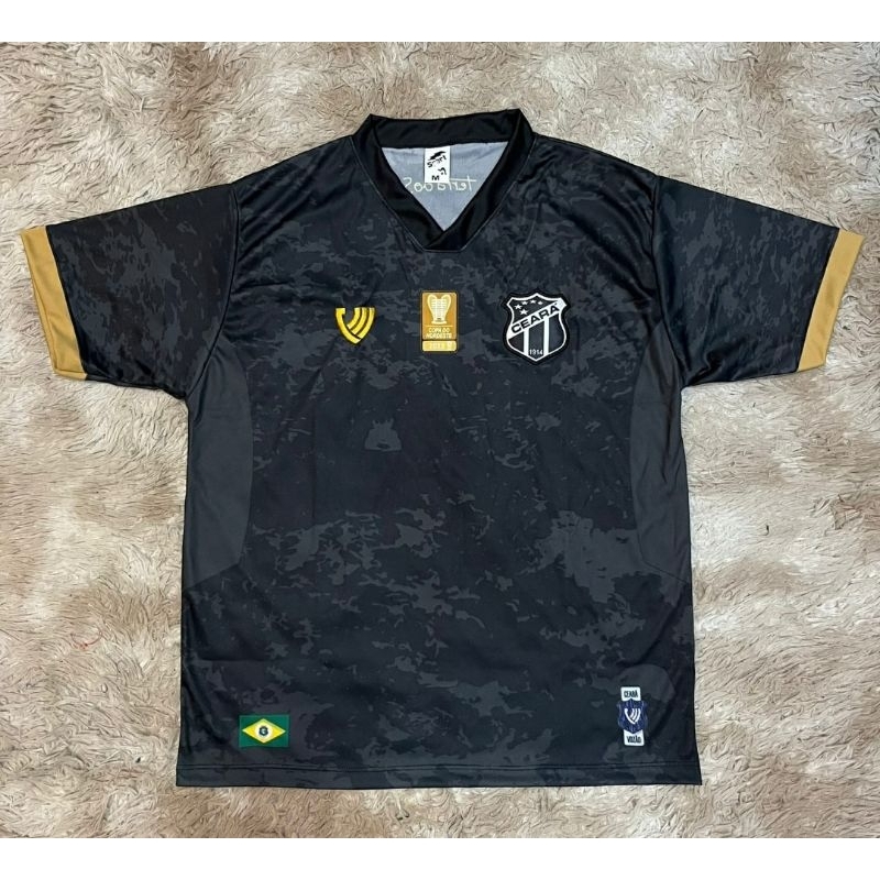 CAMISA CEARÁ COPA DO NORDESTE PRETA 2023/ TORCEDOR VOZÃO - Escorrega o ...