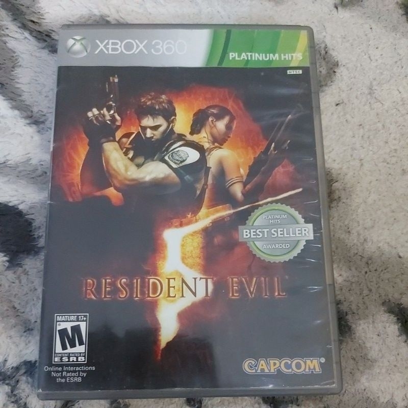 RESIDENT EVIL 5 JOGO ORIGINAL PARA XBOX 360, TEM DETALHES NO DISCO, MAIS FUNCIONANDO NORMALMENTE ...