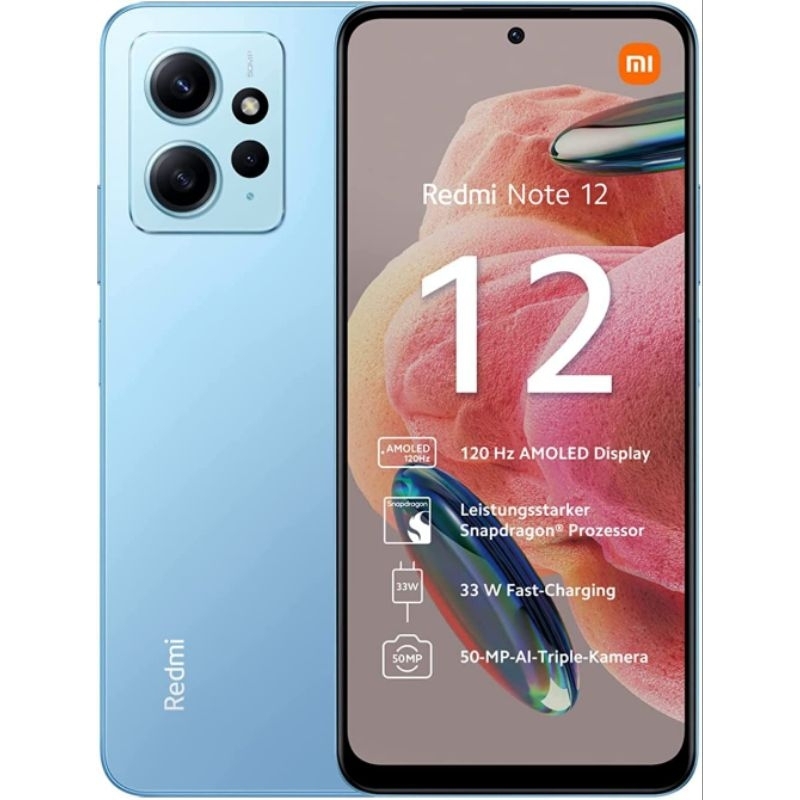 smartphone xiaomi redmi note 12 4gb rom 128gb ice blue azul r $ 1 . 000 00